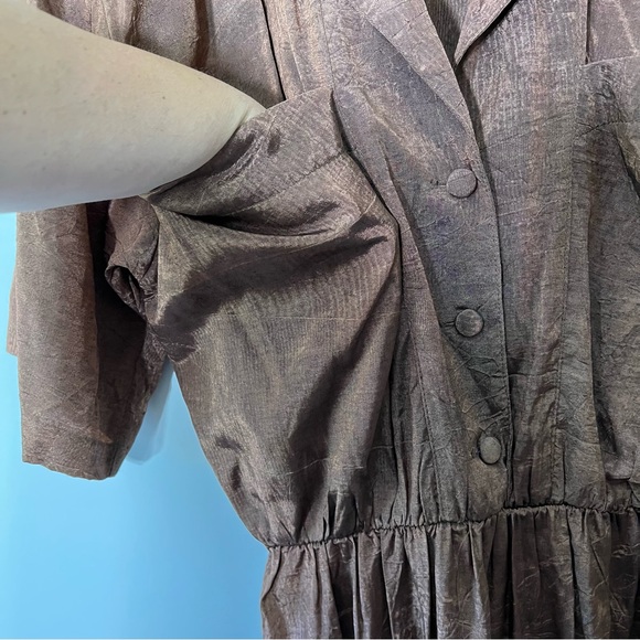 Vintage | Dresses | Vintage Souree Myven Of California Satin Dress Size ...